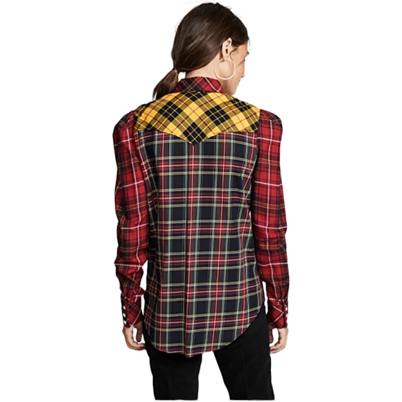Petersyn | Tops | Petersyn Aldrich Tartan Plaid Western Pearl Snap Puff ...